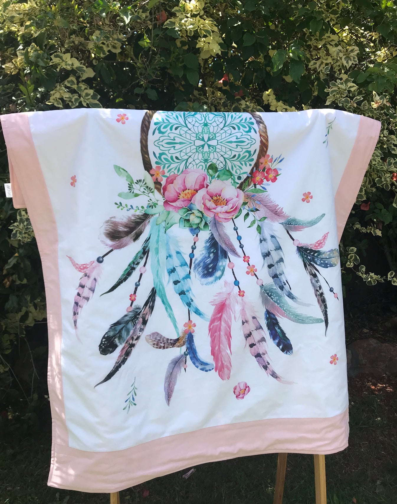 Pink Dreamcatcher Cot Quilt – Danoah
